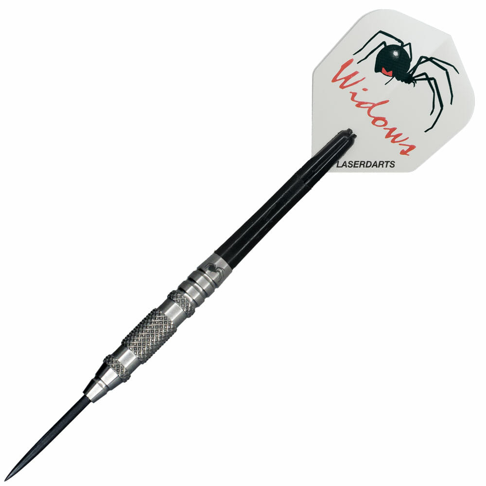 Laserdart Silver Widow Moveable Steel Tip Dart - Knurled - Horizon Darts